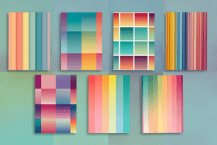 Colorful Ombre Paper Set Graphic by DigiArt · Creative Fabrica