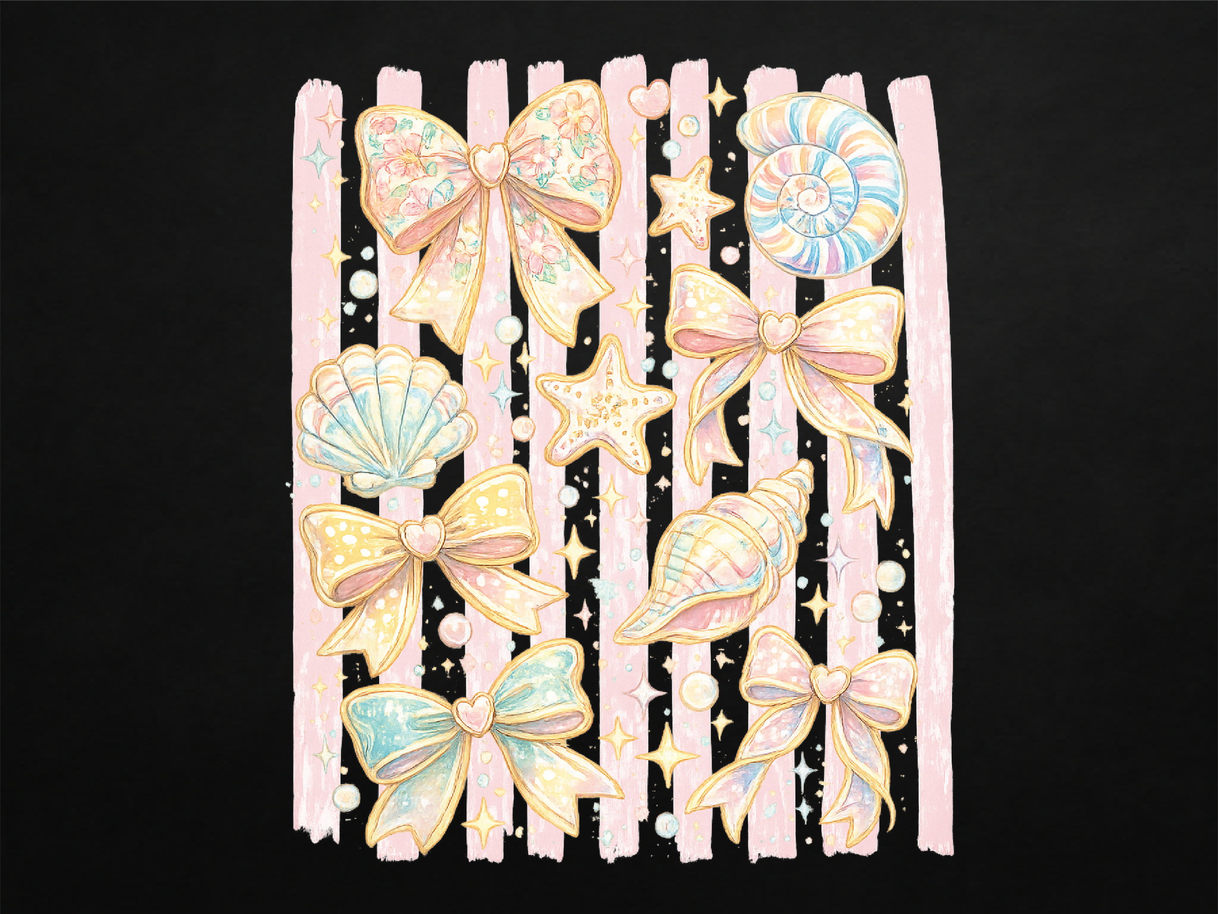 Coquette Seashell PNG: Floral Beach Vibe Graphic by Sofiamastery ...