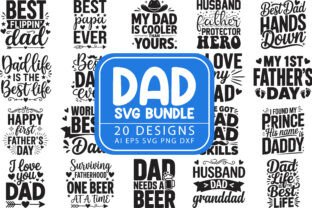 Dad SVG Bundle | Father Quotes Design Graphic by TeeSmaile · Creative ...