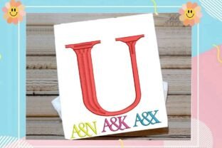 Letter U Split Monogram Logo · Creative Fabrica
