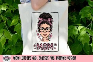 Mom Leopard Girl Glasses PNG, Mommy Design Graphic by BbowDesign ...