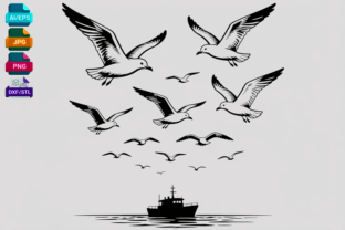Seagull Flying Bird Clipart SVG Graphic by Creative Ullash · Creative ...