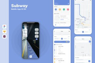 Subway Mobile App UI Kit Graphic by betush · Creative Fabrica