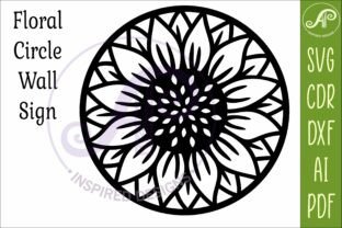 Sunflower Flower Wall Art SVG Sign · Creative Fabrica