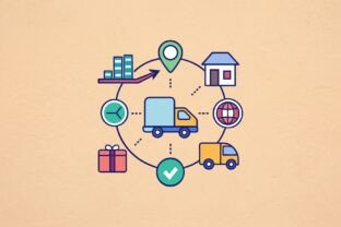 Supply Chain Logistics Flow Graphic by designcrafts · Creative Fabrica