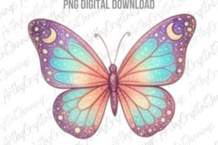 Watercolor Celestial Butterfly PNG Graphic by ArtbyCrystalJennings ...
