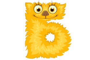 Alphabet . Cute Monster Letter.Cyrillic Graphic by tan_tan · Creative ...