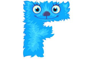Alphabet Letter F. Font of Cute Monster. Graphic by tan_tan · Creative ...