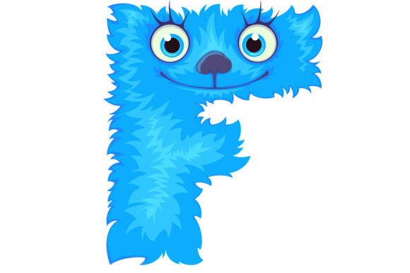 Alphabet Letter F. Font of Cute Monster. Graphic by tan_tan · Creative ...