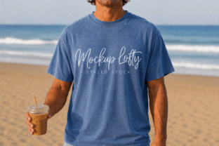 Blue Jean Comfort Colors 1717 Mockup Graphic by Mockup Lofty · Creative ...