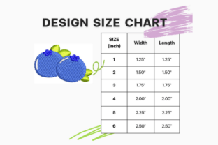 Blueberries Embroidery Design · Creative Fabrica