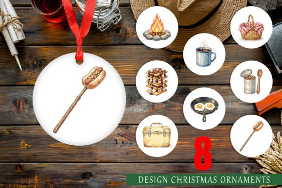Campfire Cooking Watercolor Ornament PNG Graphic by Artnoy · Creative ...