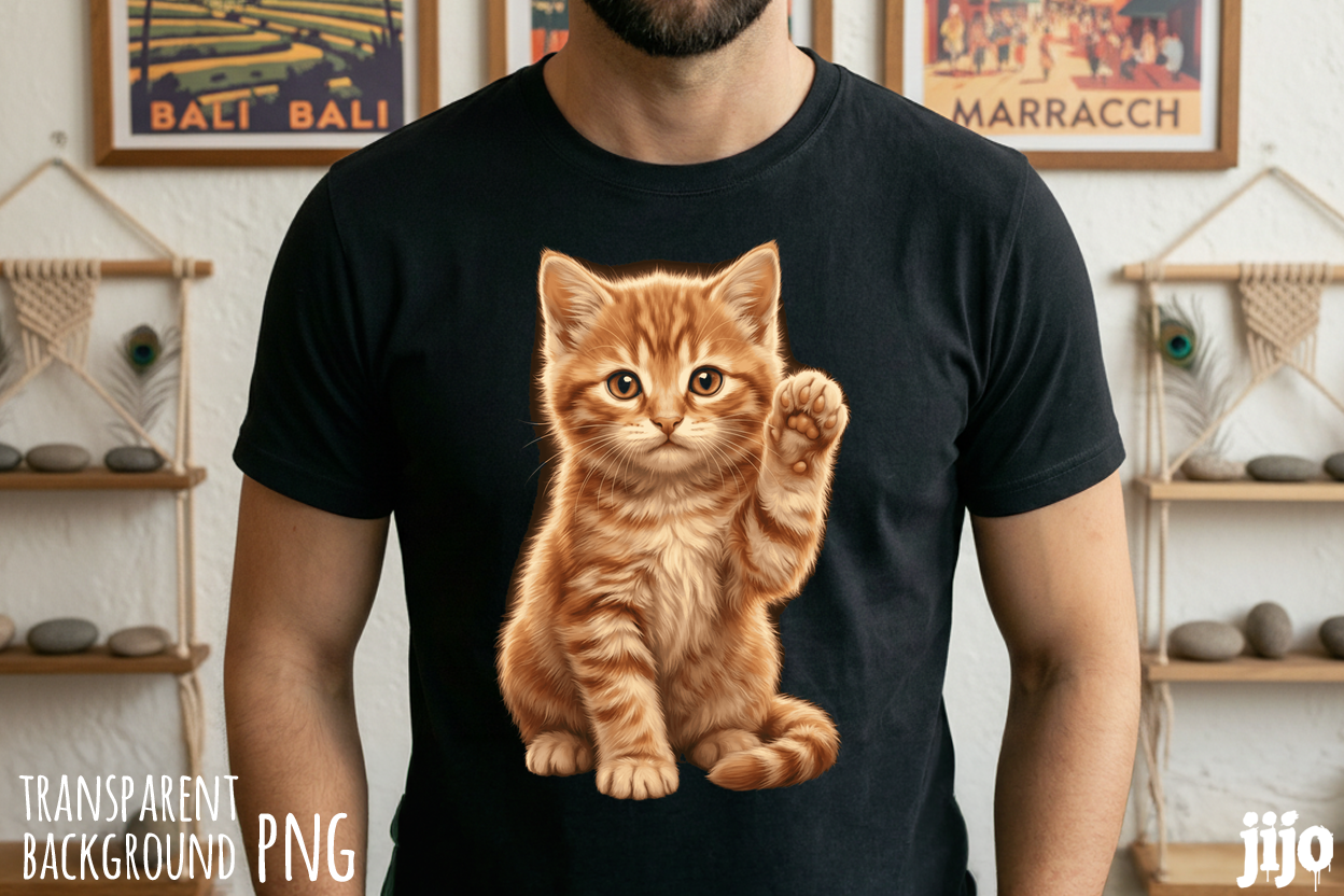 Cat Ginger Kitten Paw PNG Graphic by jijopero · Creative Fabrica