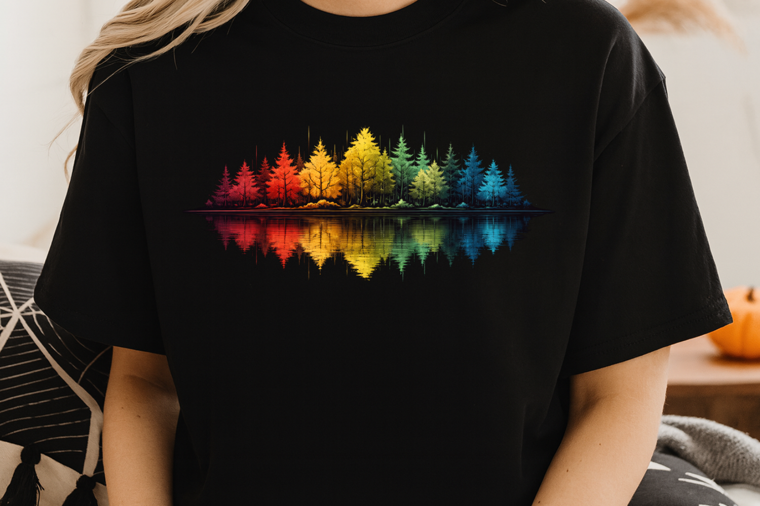 Colorful Forest Reflection PNG Graphic by Pencil Studio · Creative Fabrica