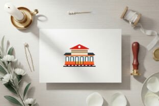 Colorful Train Station with Passenger Graphic by designcrafts ...