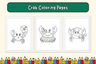 Crab Coloring Pages for Kids Graphic by TheStudyKits · Creative Fabrica