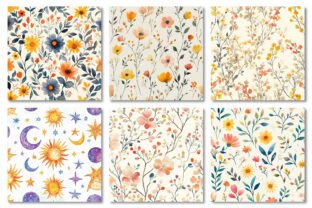 Cute Boho Seamless Pattern Collection Graphic by Creative Canvas ...