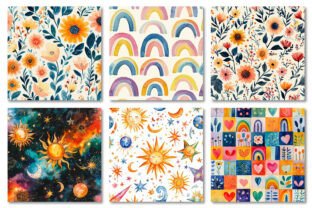 Cute Boho Seamless Pattern Collection Graphic by Creative Canvas ...