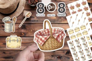 Digital Watercolor Campfire Food Sticker Graphic by Artnoy · Creative ...