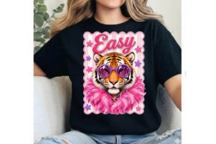 Easy Tiger Coquette Patchwork PNG Graphic by Vintage Expert · Creative ...