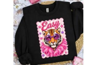 Easy Tiger Coquette Patchwork PNG Graphic by Vintage Expert · Creative ...
