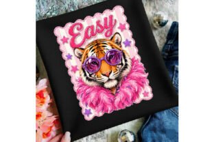 Easy Tiger Coquette Patchwork PNG Graphic by Vintage Expert · Creative ...