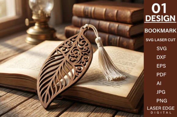 Floral Bookmark Laser Cut SVG Bundle · Creative Fabrica