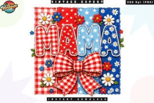 Floral Mama Patriotic Patchwork PNG Graphic by Vintage Expert ...