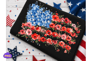 Floral USA Flag 250th Anniversary PNG Graphic by Sun.Svg · Creative Fabrica
