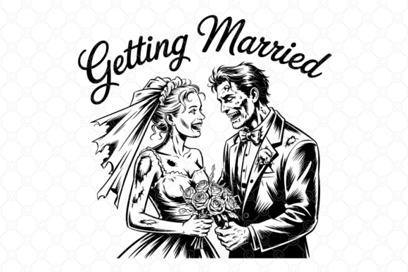 Getting Married SVG, Zombie Wedding, 02 Graphic by CelestialDesignForge ...