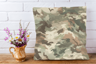 Green Army Military Camouflage Pattern Graphic by Creative River ...