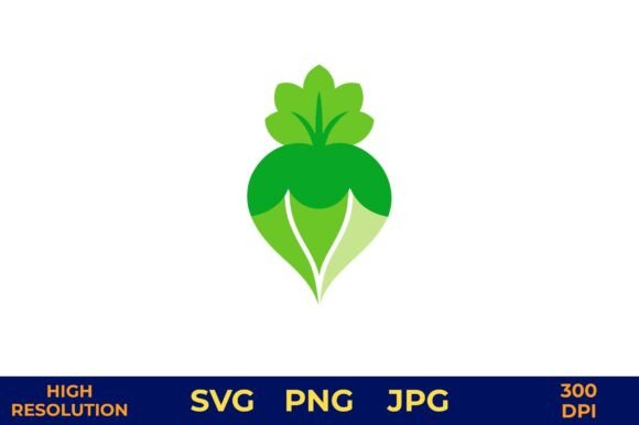 Green Leafy Vegetable Icon Vector Art Graphic by designcrafts ...
