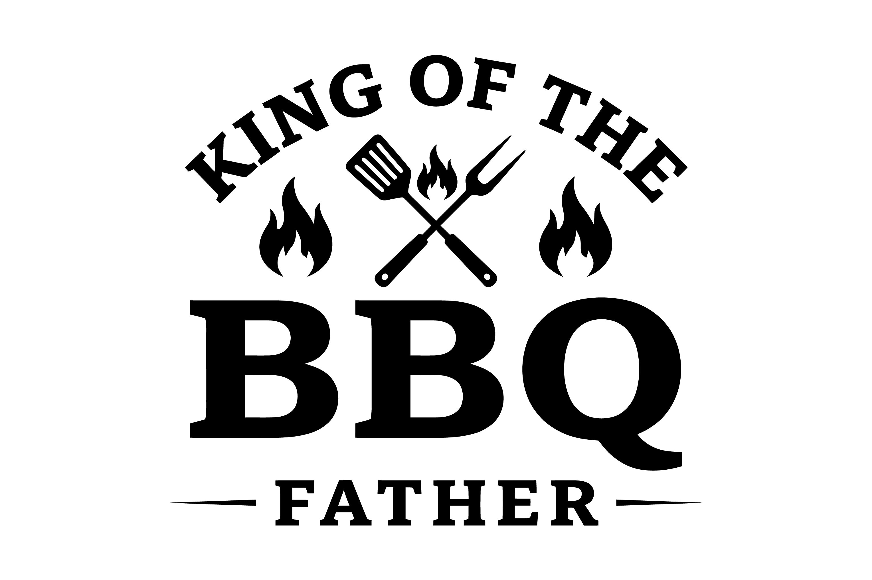 King BBQ Father Design Graphic by Design Station · Creative Fabrica