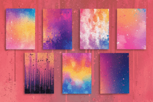 Ombre Splatter Glitter Background Graphic by DigiArt · Creative Fabrica