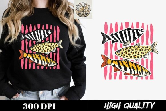 Preppy Fish Female Funny Beach Graphic by TikTac · Creative Fabrica