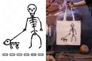 Skeleton Man and Dog SVG & Clipart Graphic by PIN Crafter · Creative ...