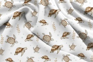 Watercolor Turtle Seamless Pattern Graphic by Svetlana · Creative Fabrica