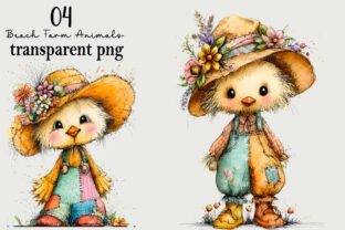 Whimsical Farm Chick Clipart Graphic by Design December · Creative Fabrica