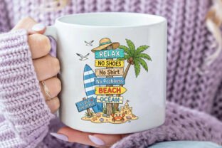 Beach Sign Png, Relax No Shoes No Shirt Graphic by Artistic.Visions ...