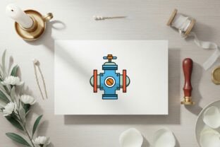 Blue Pressure Relief Valve Icon Vector Graphic by designcrafts ...