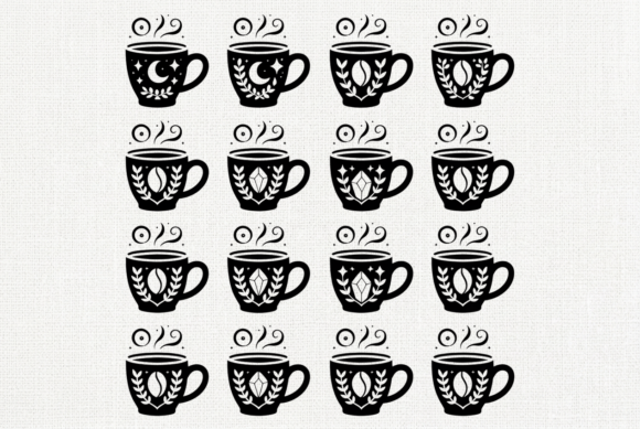Boho Celestial Coffee Mug SVG Clipart Graphic by rabiulalam97677 ...