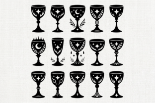Celestial Chalice Clipart SVG Mystical Graphic by rabiulalam97677 ...
