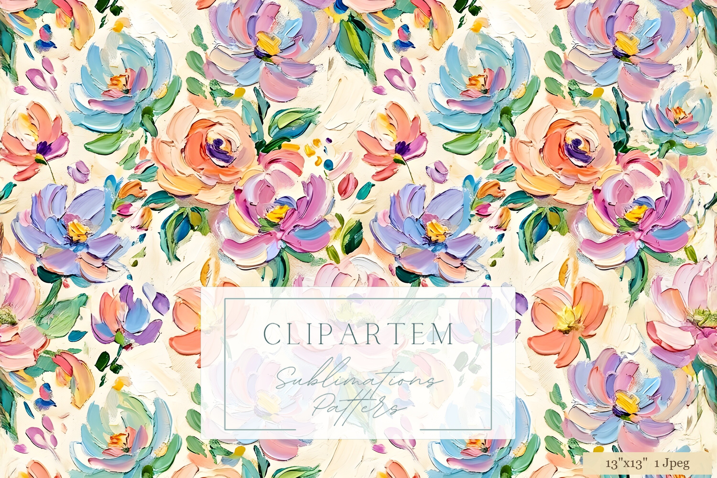 Colorful Peony Floral Seamless Pattern Graphic by clipArtem · Creative ...