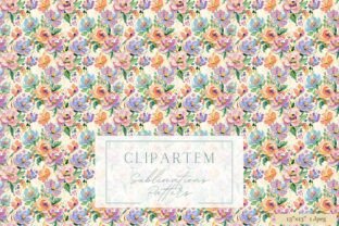 Colorful Peony Floral Seamless Pattern Graphic by clipArtem · Creative ...