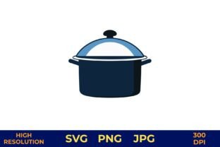 Cooking Pot Lid Icon in Flat Vector Graphic by designcrafts · Creative ...
