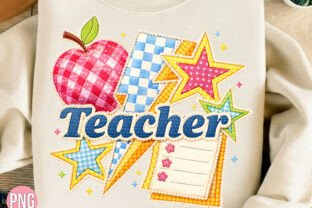 Cute Teacher Back to School Apple Star Graphic by Mimi's Store ...