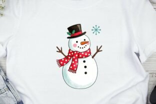 Cute Watercolor Snowman Clipart PNG Graphic by ArtbyCrystalJennings ...