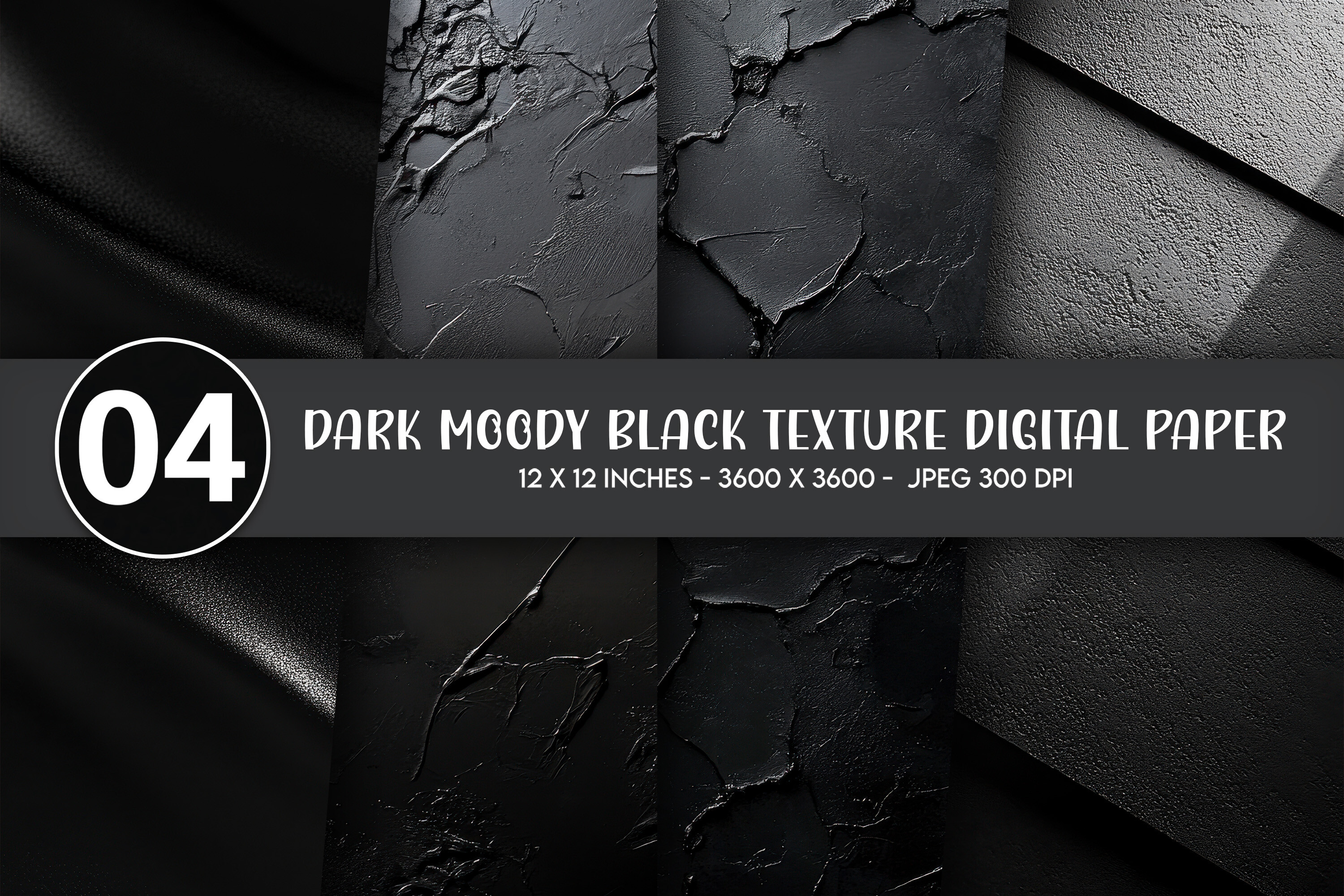 Dark Moody Black Texture Digital Paper Graphic by Artify Hub Studio ...