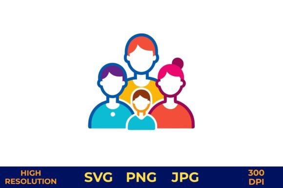 Diverse Family Hugging in Vector Design Graphic by designcrafts ...