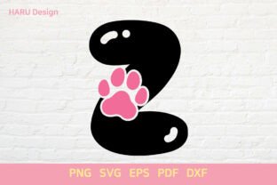 Dog Paw Bubble Font Animal Foot Alphabet Graphic by HARUdesign ...